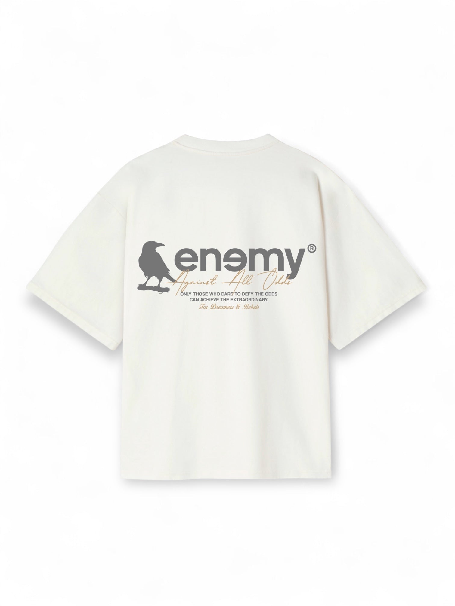 Against All Odds White T-shirt – Enemy Clothing